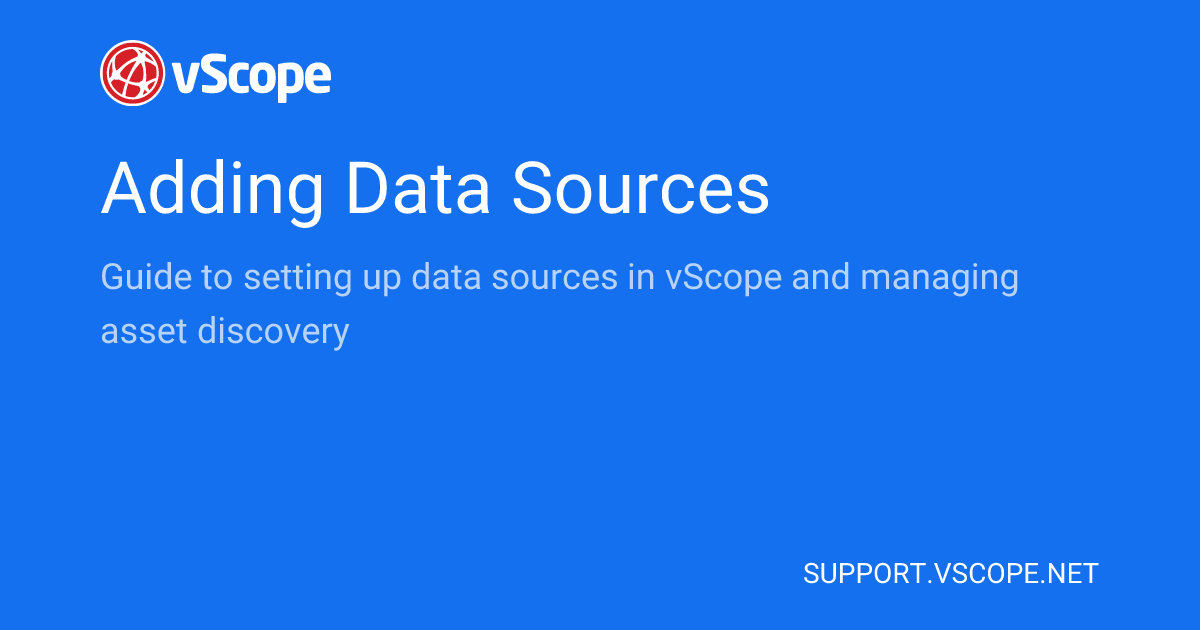 Adding Data Sources Vscope Support Page 6683